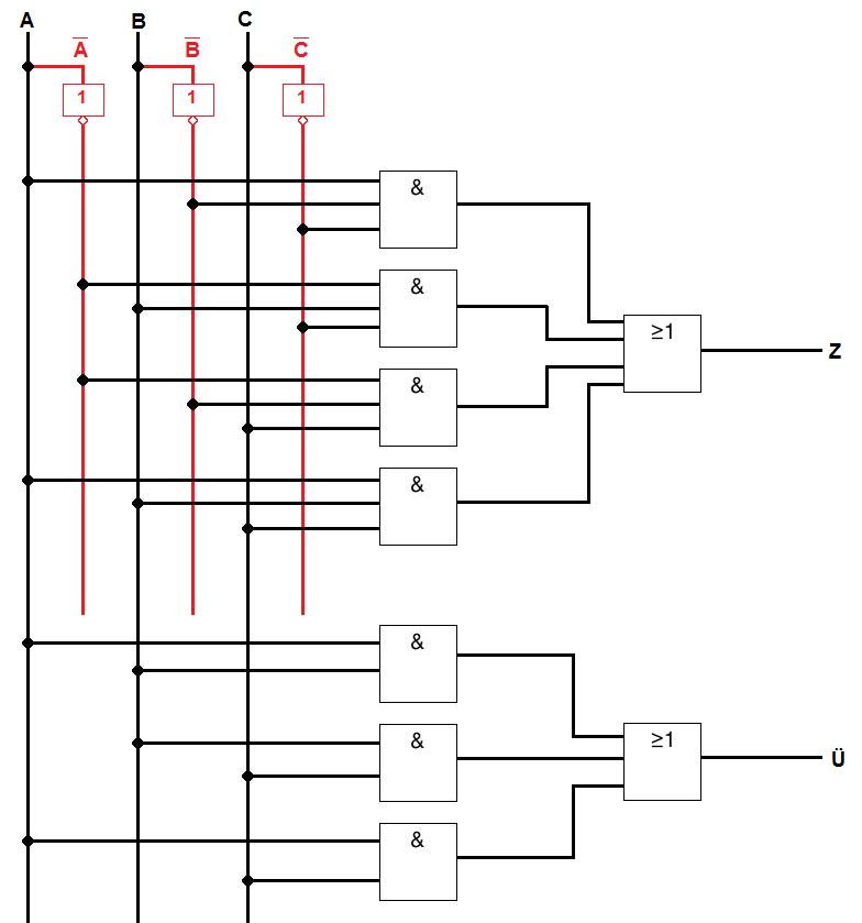 Volladdierer » Rechenschaltungen
